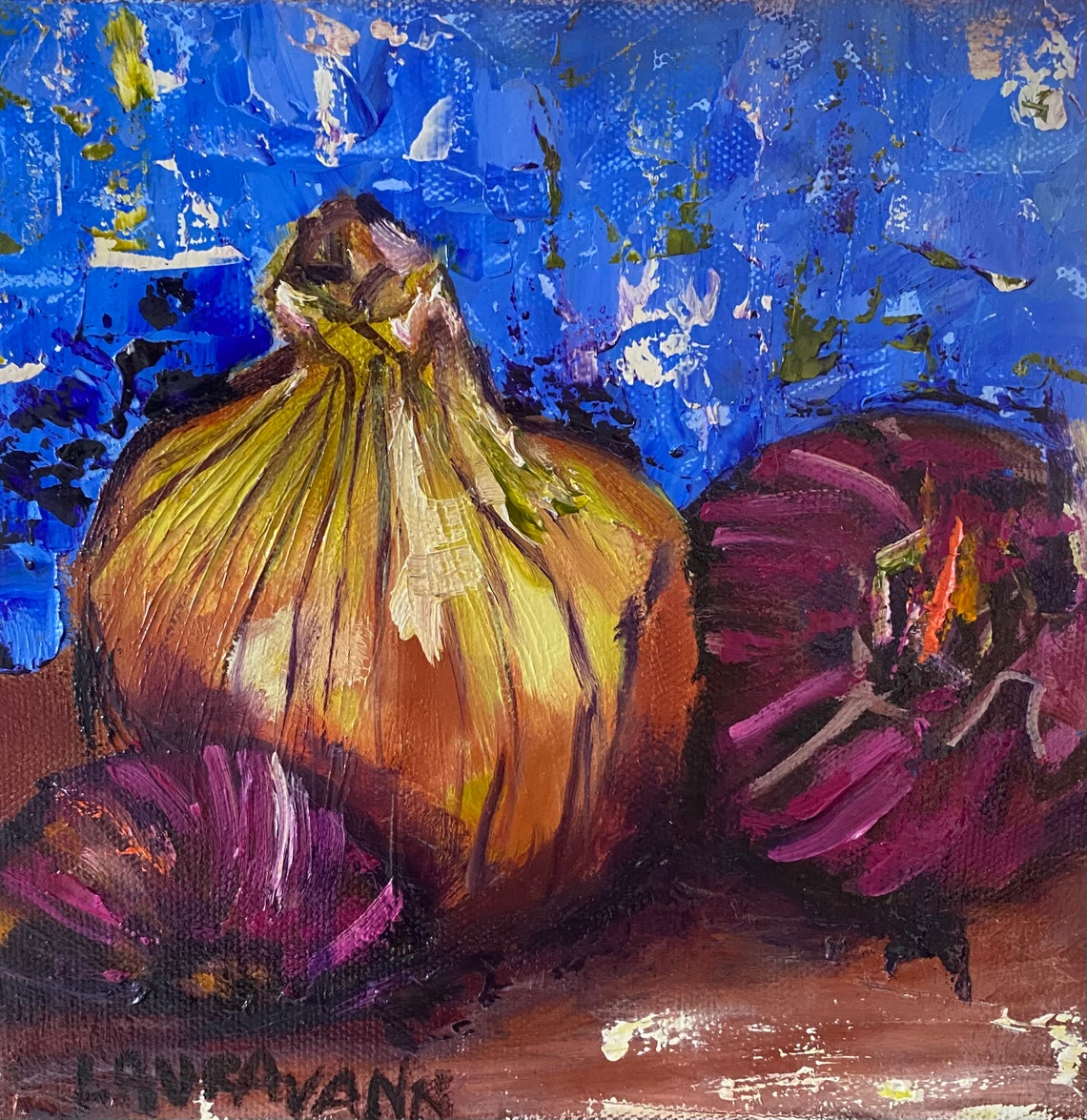 Original Oil Paintings for Kitchens and Restaurants With Bright Colors ...
