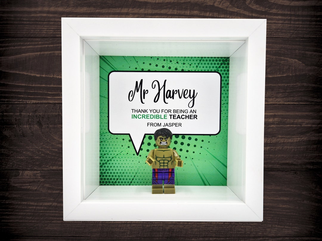 Personalised Frame for a Superhero Teacher Gift School Teaching ...