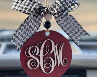 Monogram Car Charm - Etsy
