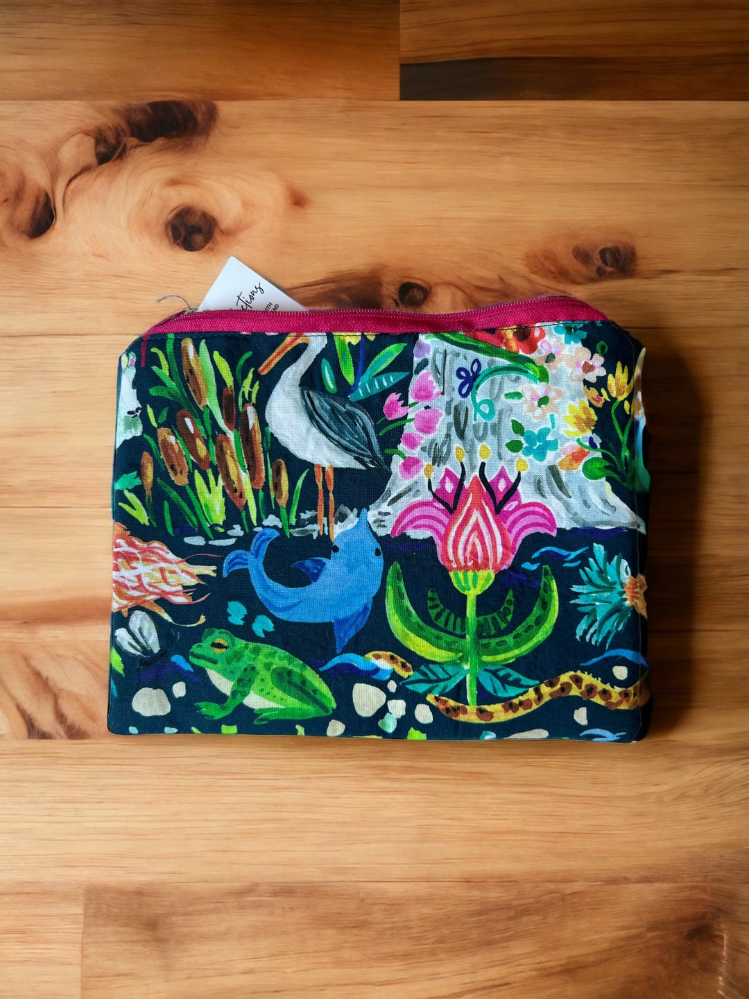 Floral Zipper Notion Bag: Knitting, Crochet, & Cross Stitch Gift - Etsy