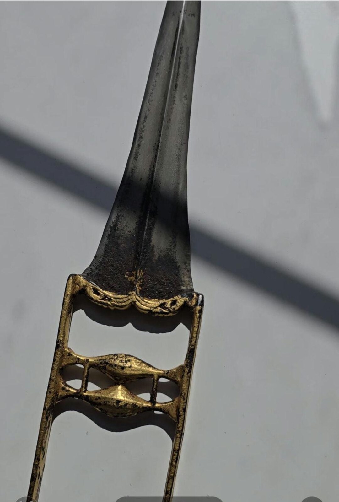Antique GOLD Puratan Katar Kartar Kataar Antique Wootz - Etsy