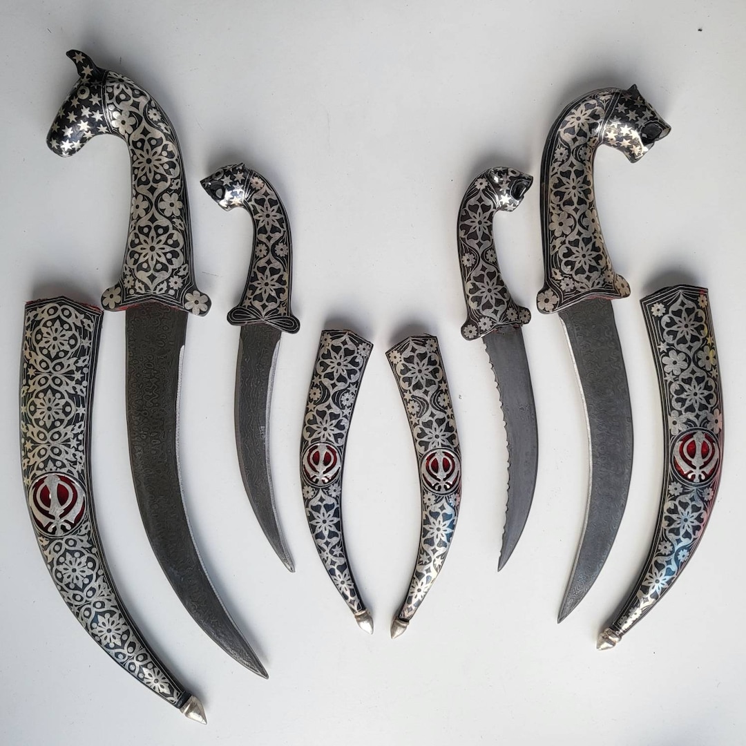 Kirpan Khanjar Damascus Damascas - Etsy