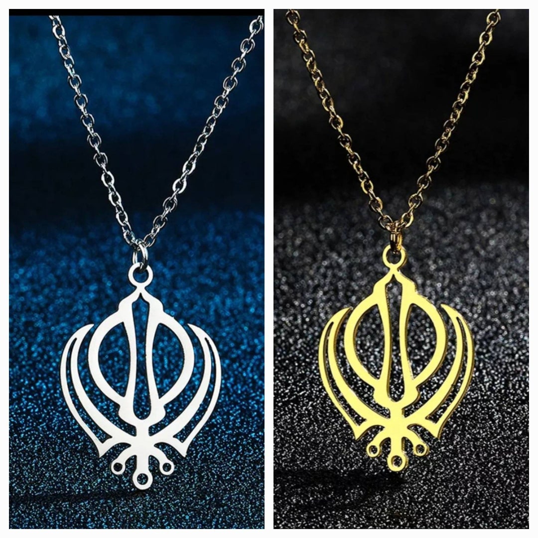 Khanda Silver Gold Kirpan Chakkar Sikh - Etsy