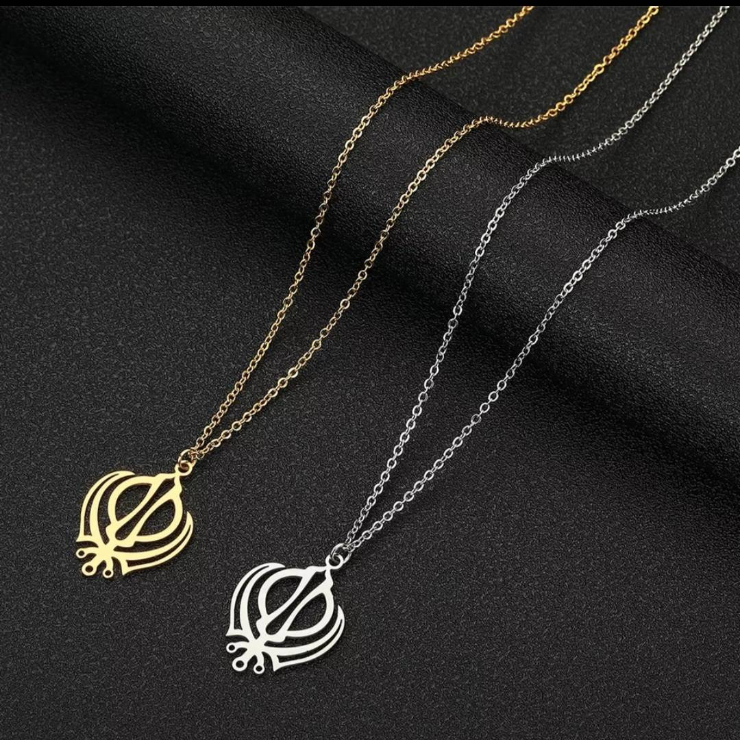 Khanda Silver Gold Kirpan Chakkar Sikh - Etsy