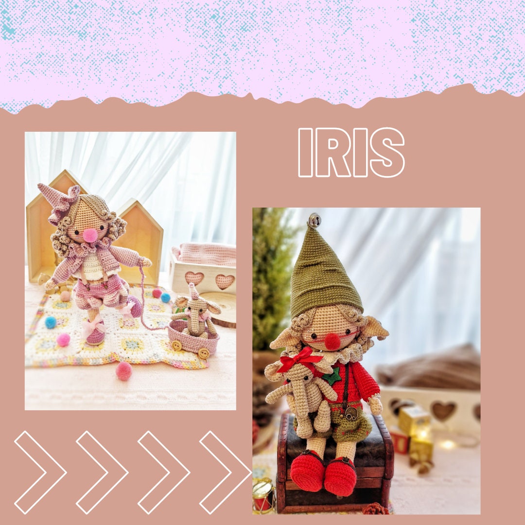 Pack Iris Doll Elf Outfit English Pattern - Etsy