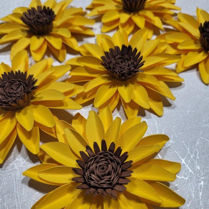 Paper Sunflowers - Etsy