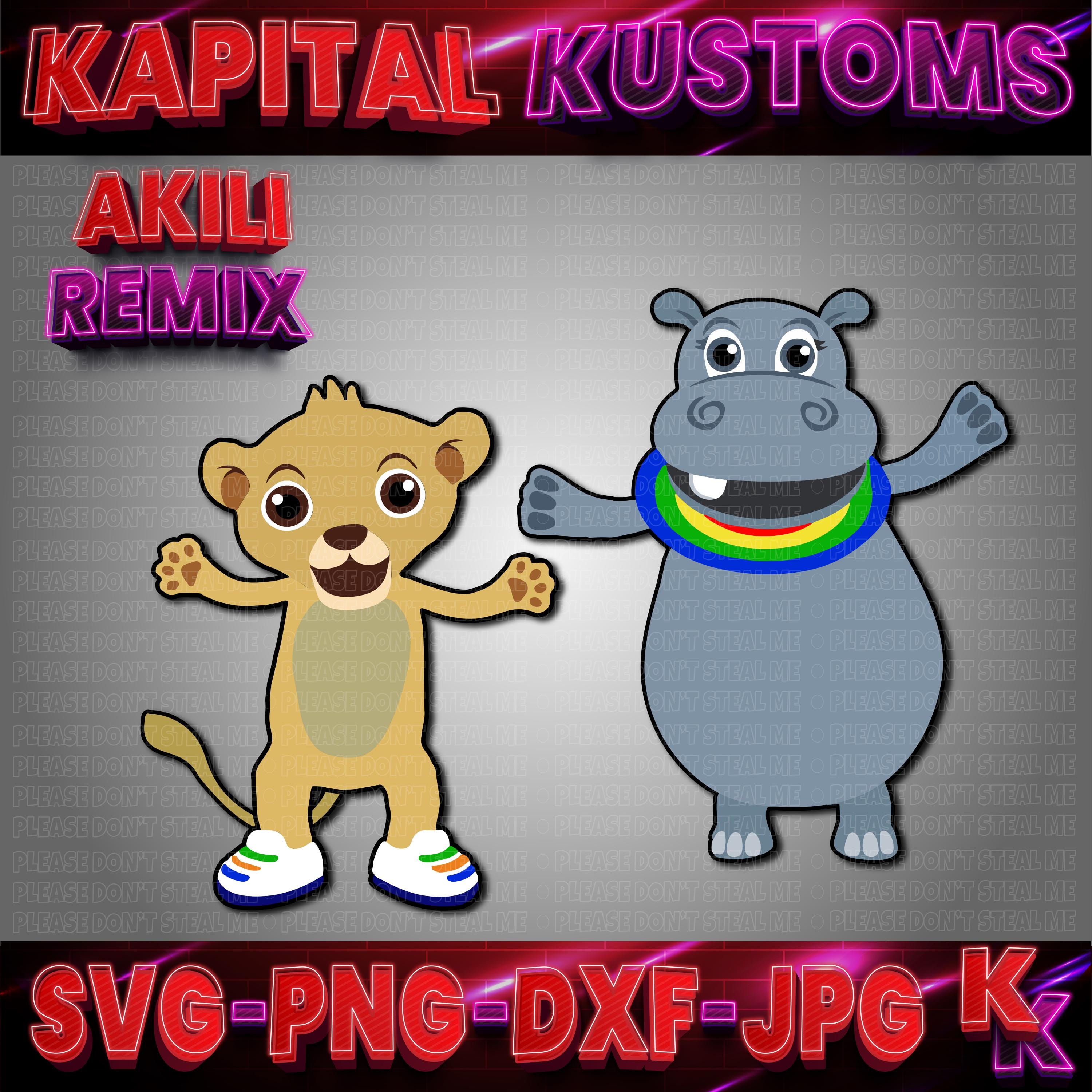 Akili Animals Remix - High Quality, Svg, Png, Jpg, Dxf - Digital ...
