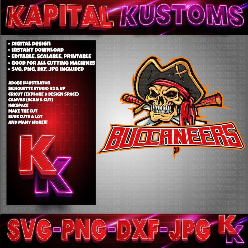 Buccaneers - High Quality - Football, Svg, Png, Jpg, Dxf, Logo, Tampa ...