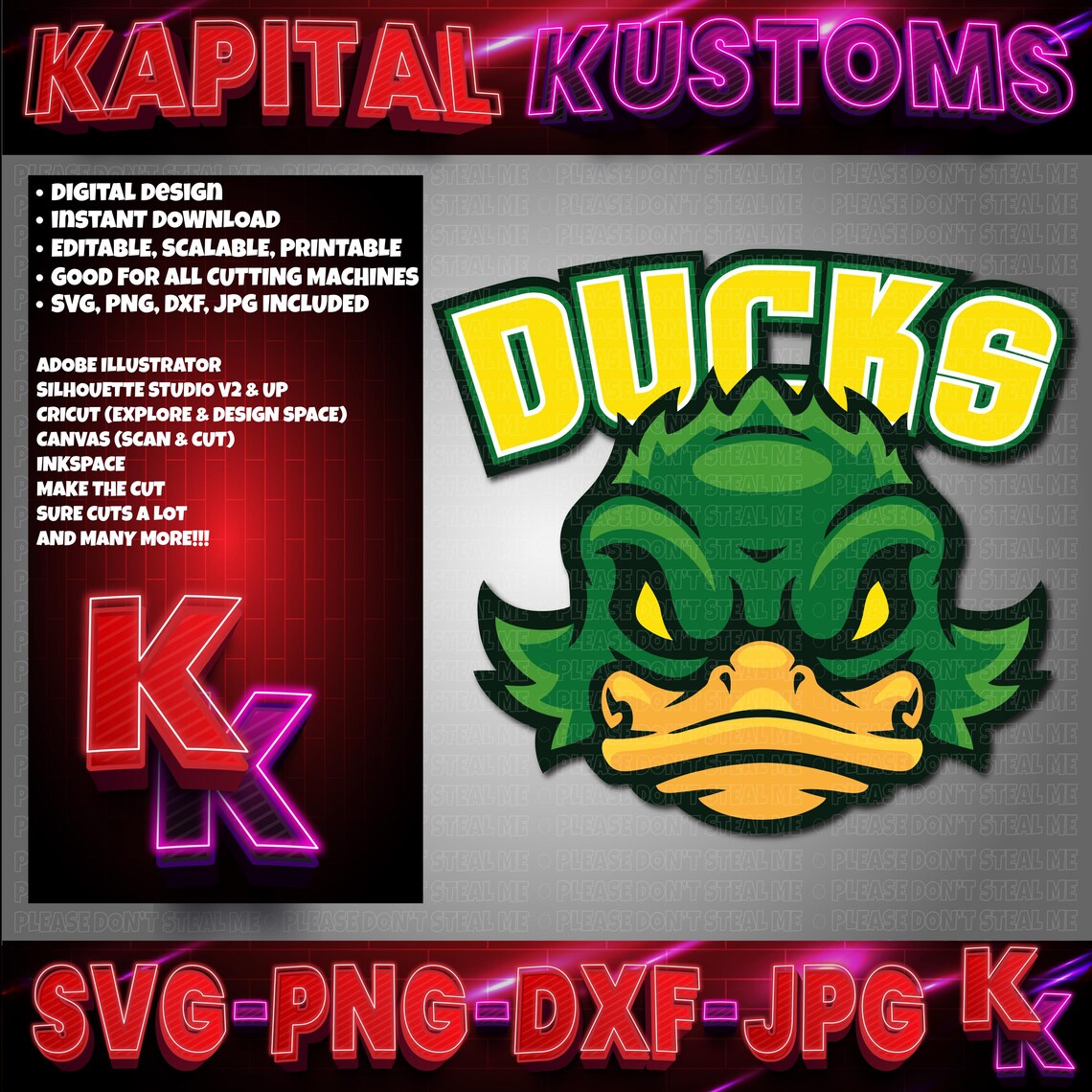 Ducks - High Quality - Football Team, Svg, Png, Jpg, Dxf, Oregon - Etsy