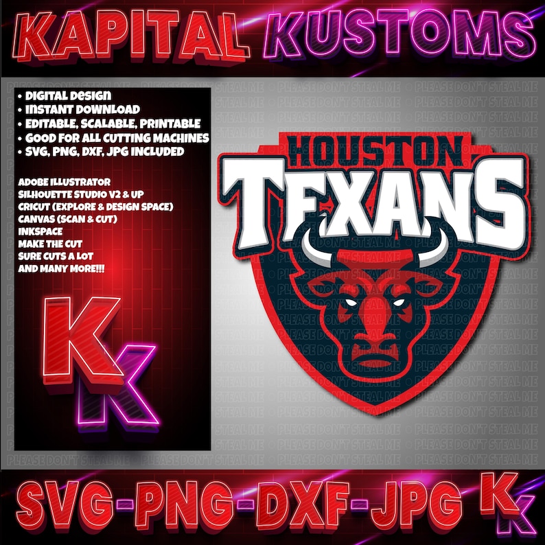 Houston - High Quality - Football, Svg, Png, Jpg, Dxf, Logo, Texans - Etsy
