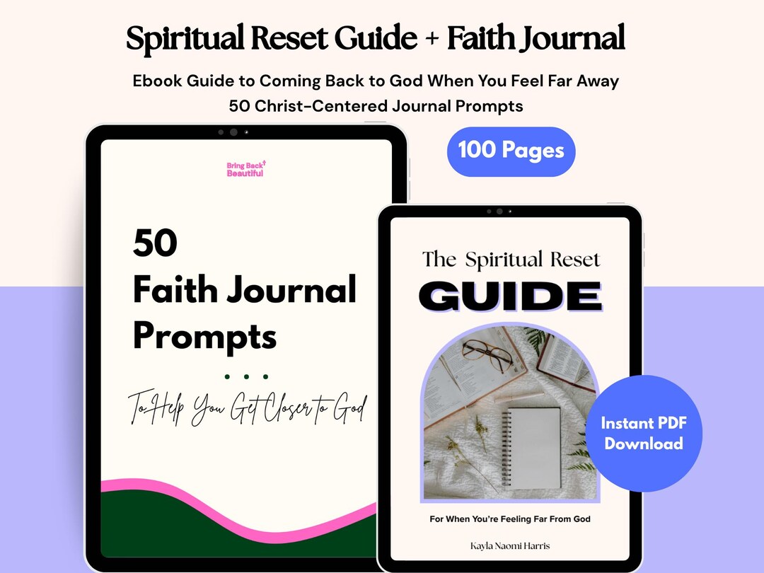 Faith Journal Prompts: Christian Spiritual Reset Guide (PDF Download - Etsy