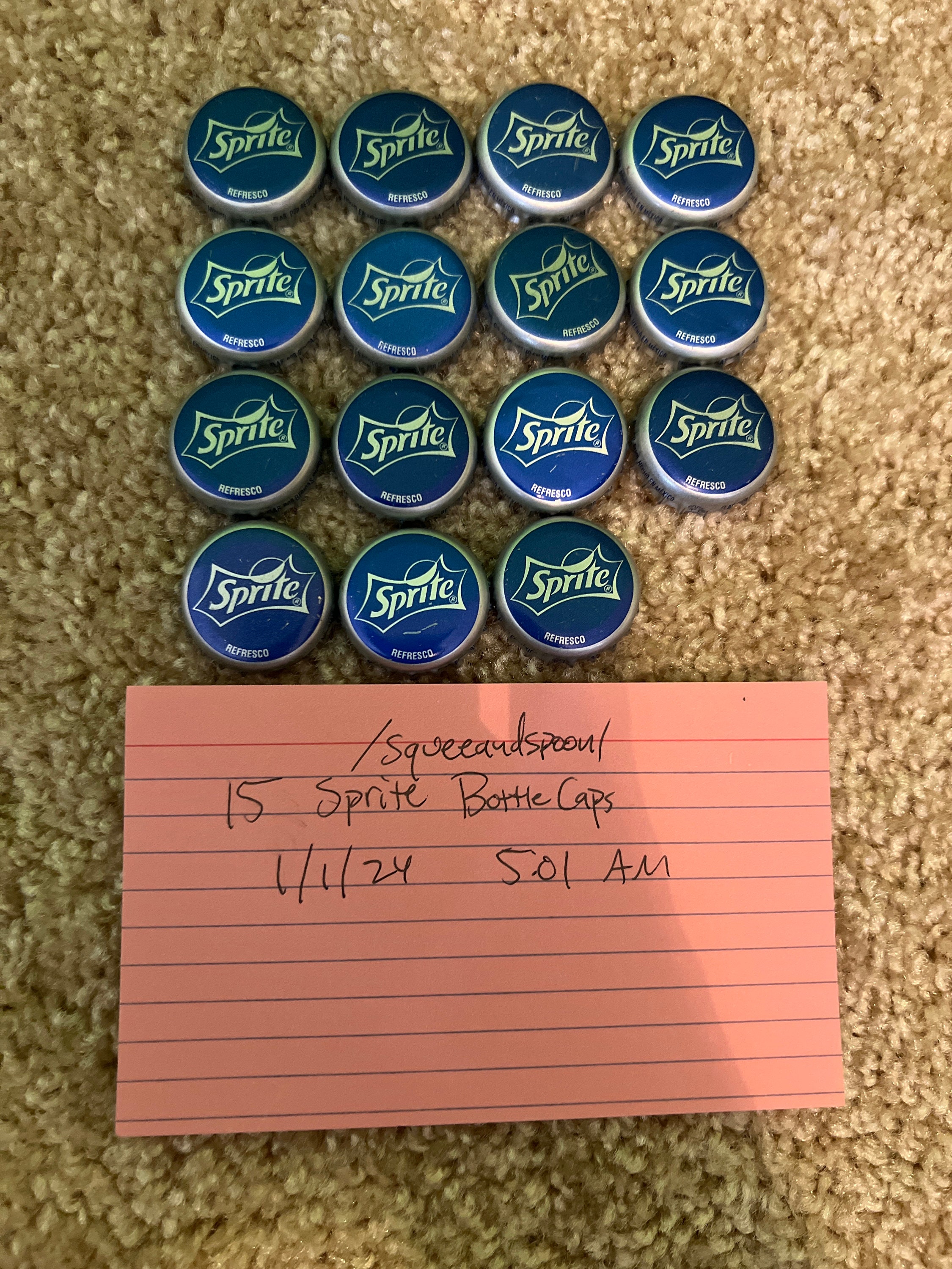 15 Sprite Bottle Caps - Etsy