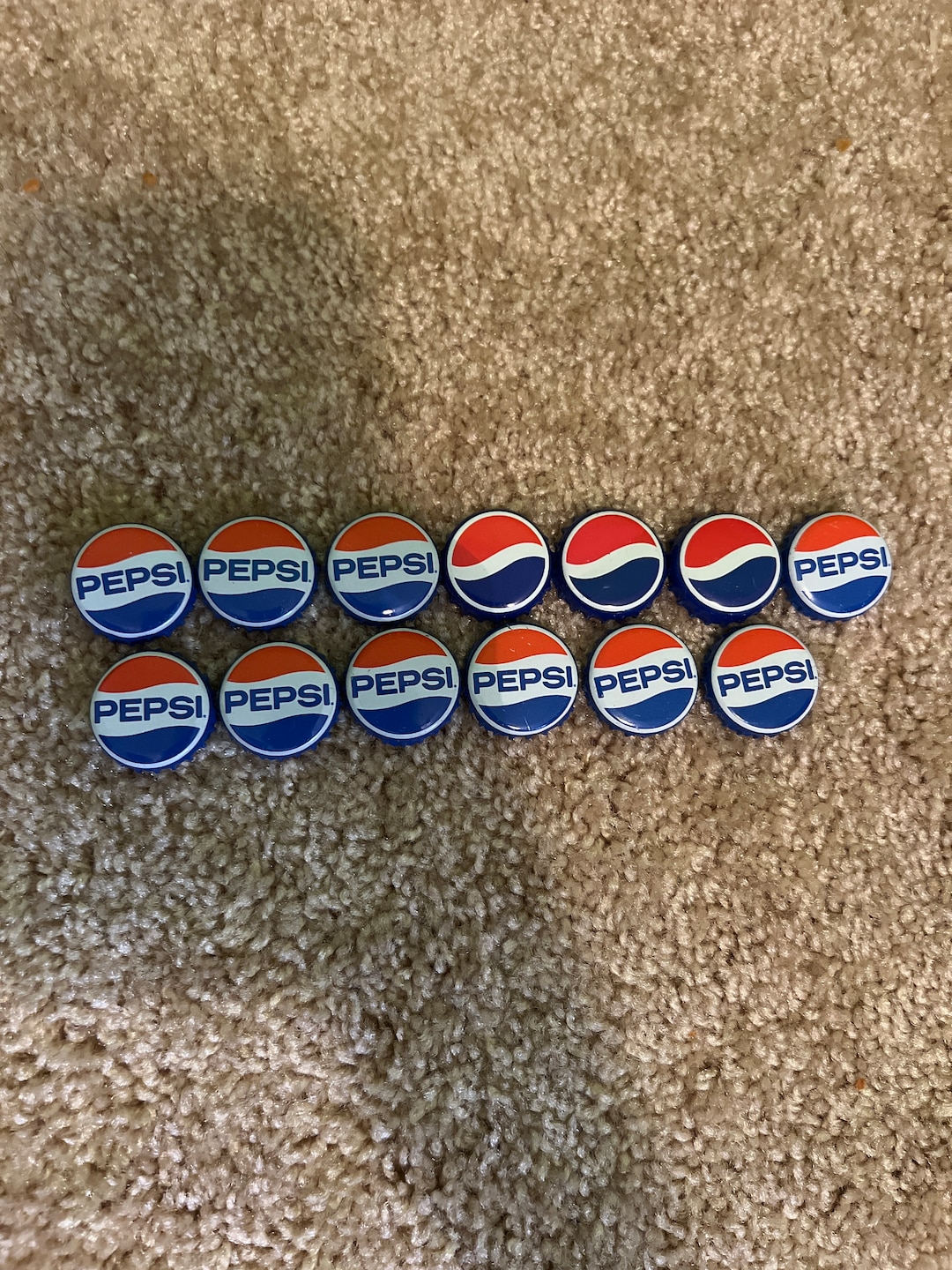 13 Pepsi Bottle Caps - Etsy