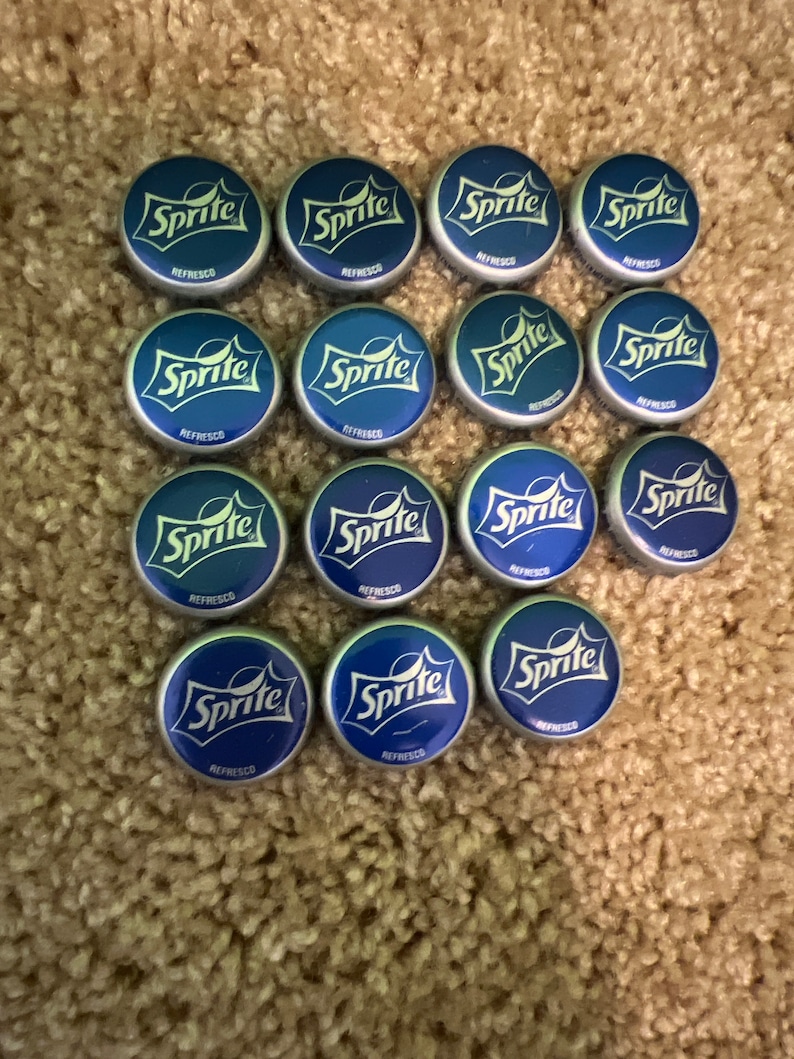 15 Sprite Bottle Caps - Etsy