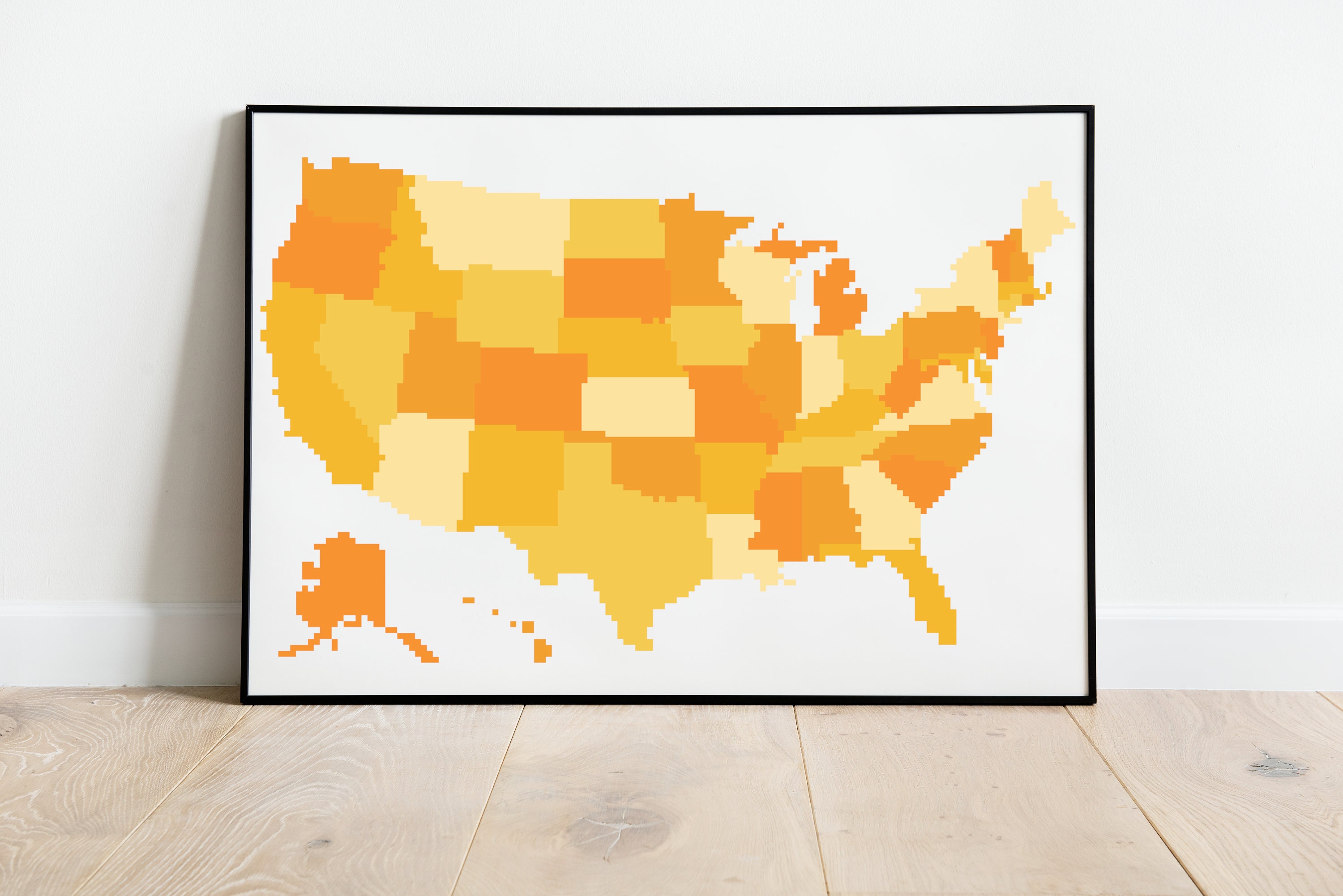 United States of America (USA) Cross Stitch Pattern Geometric ...