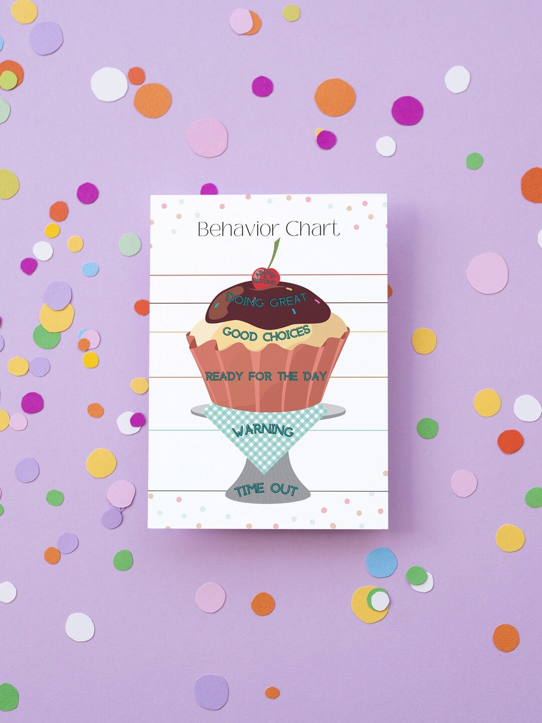 Behavior Clip Chart! Cupcake Behavior Chart! - Etsy