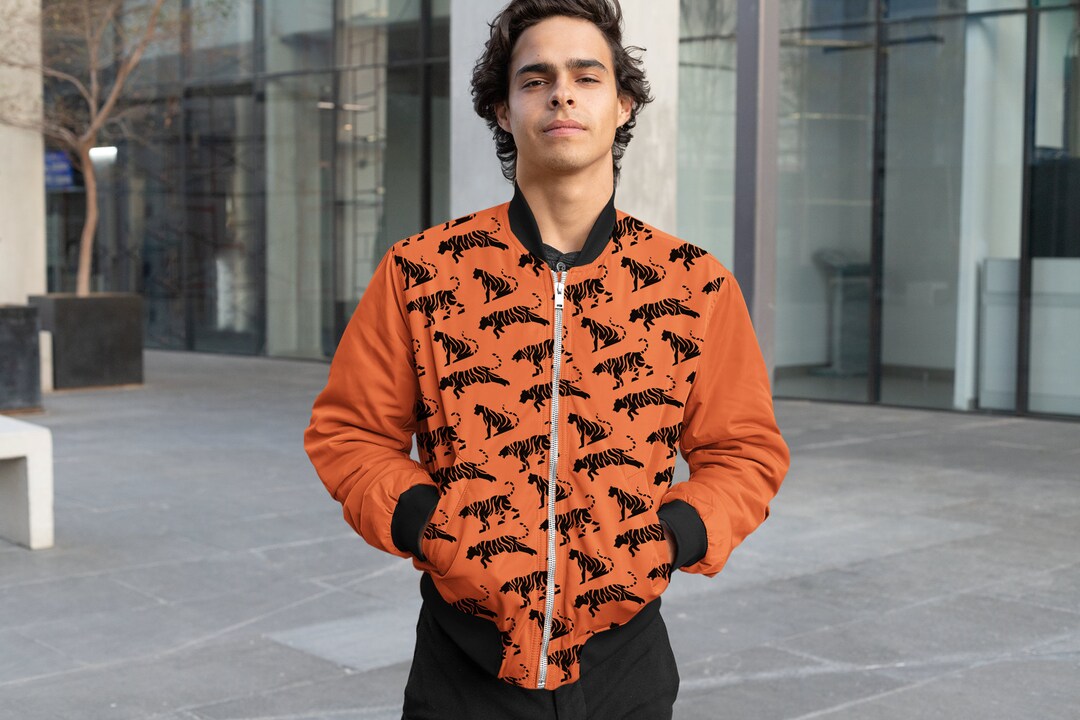 Men's Bomber Jacket Cincinnati Tiger - Etsy