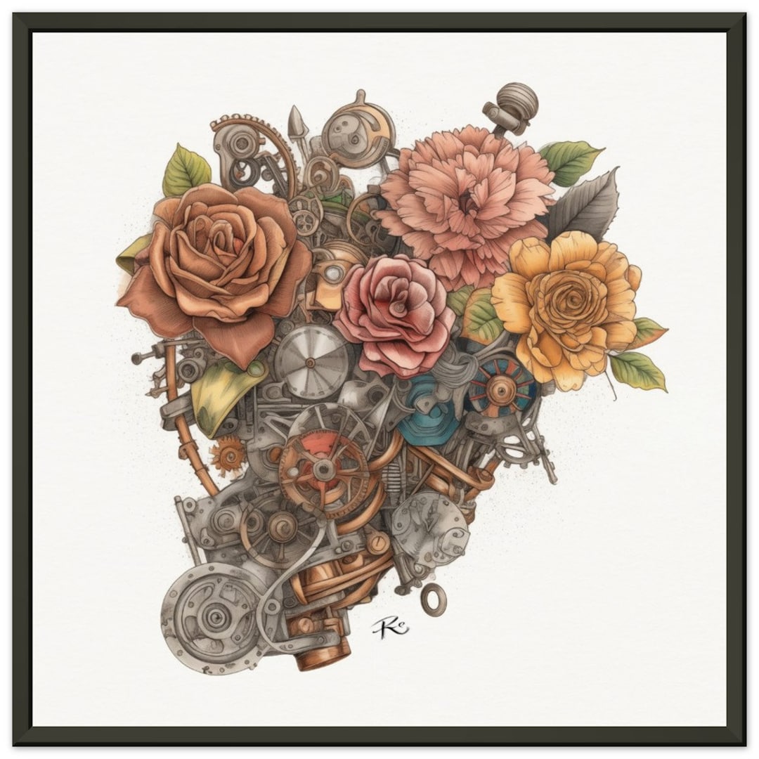 Steampunk Flower Bouquet Metal/pastel - Etsy
