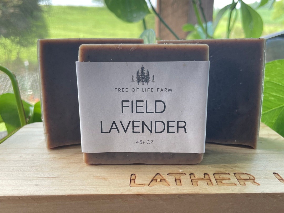 Field Lavender Soap Bar, Lard Soap - Etsy