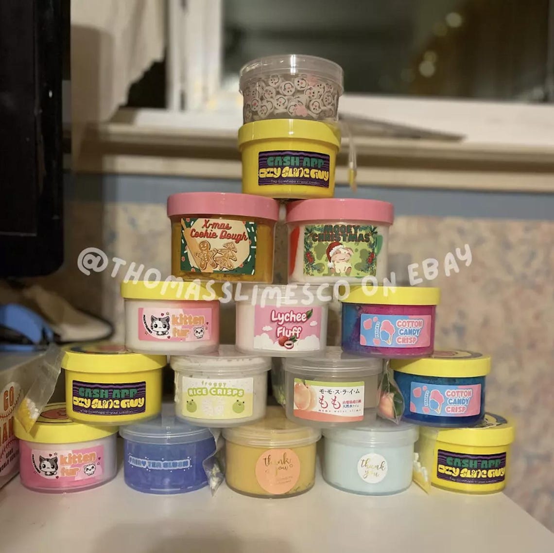 NEW Mystery Famous Slime Shop Slime: Peachybbies, Parakeet, Momo ...