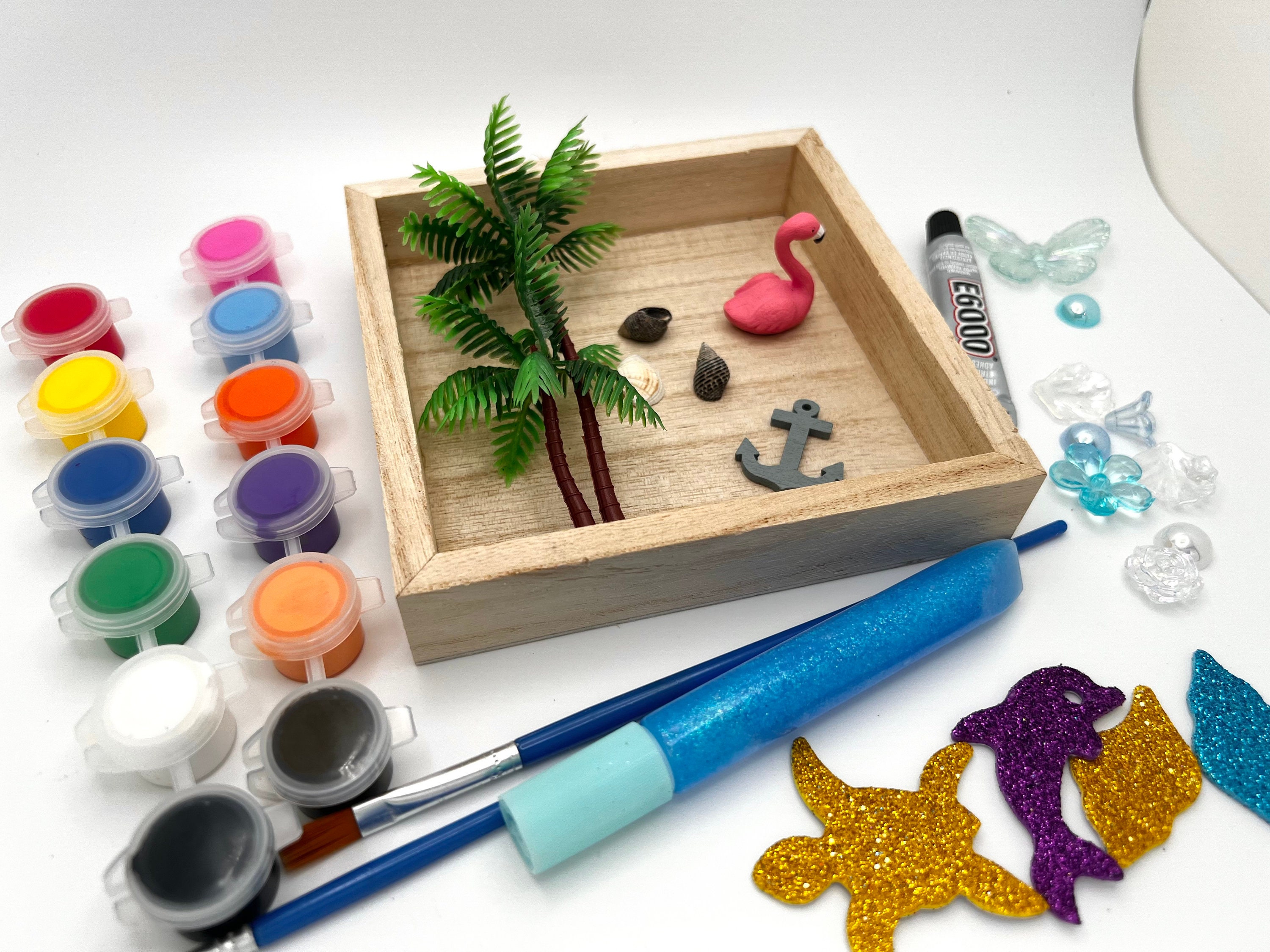 Beach Shadow Box Craft Kit - Etsy