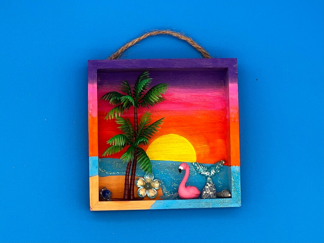 Beach Shadow Box Craft Kit - Etsy