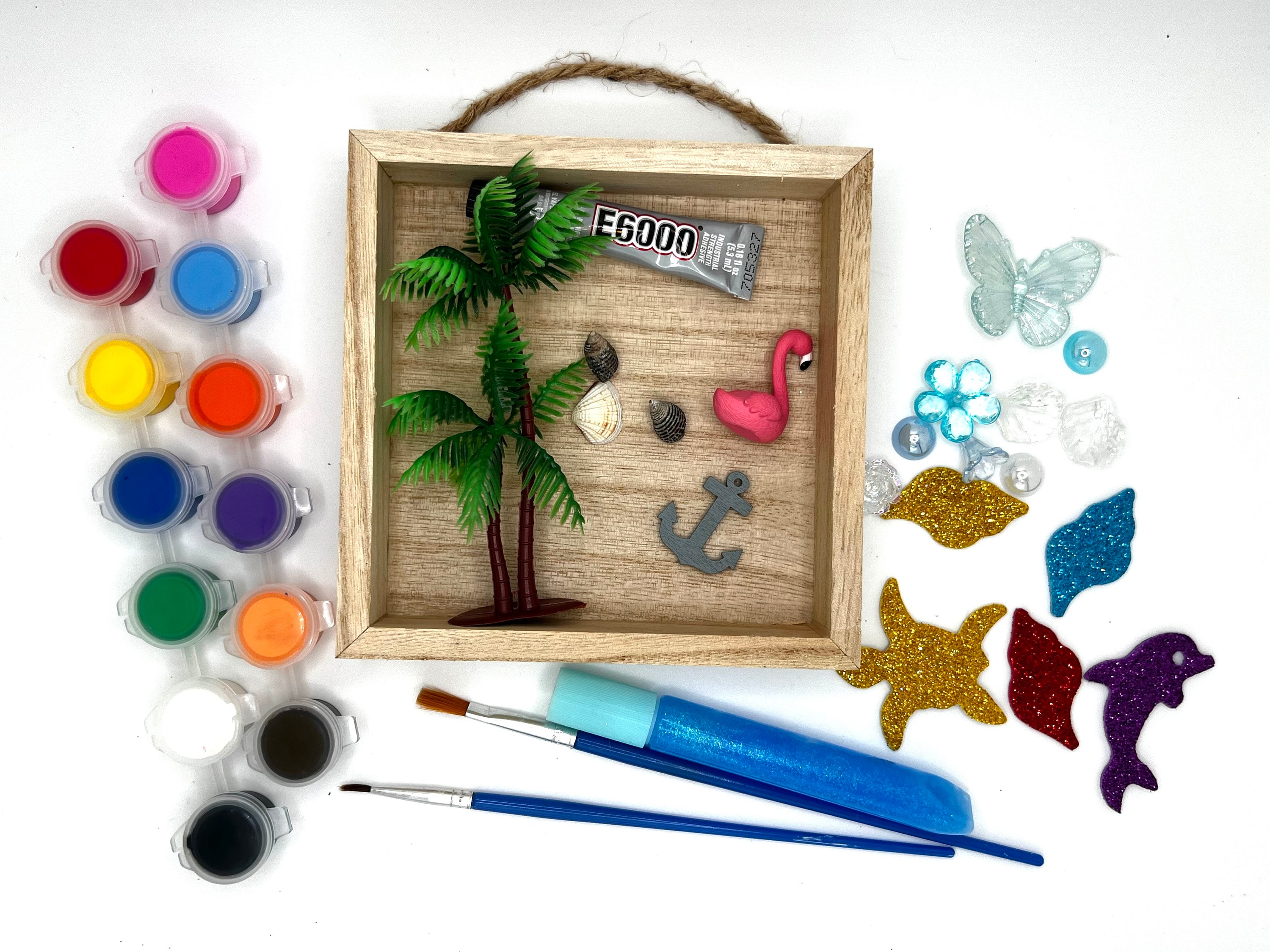 Beach Shadow Box Craft Kit - Etsy