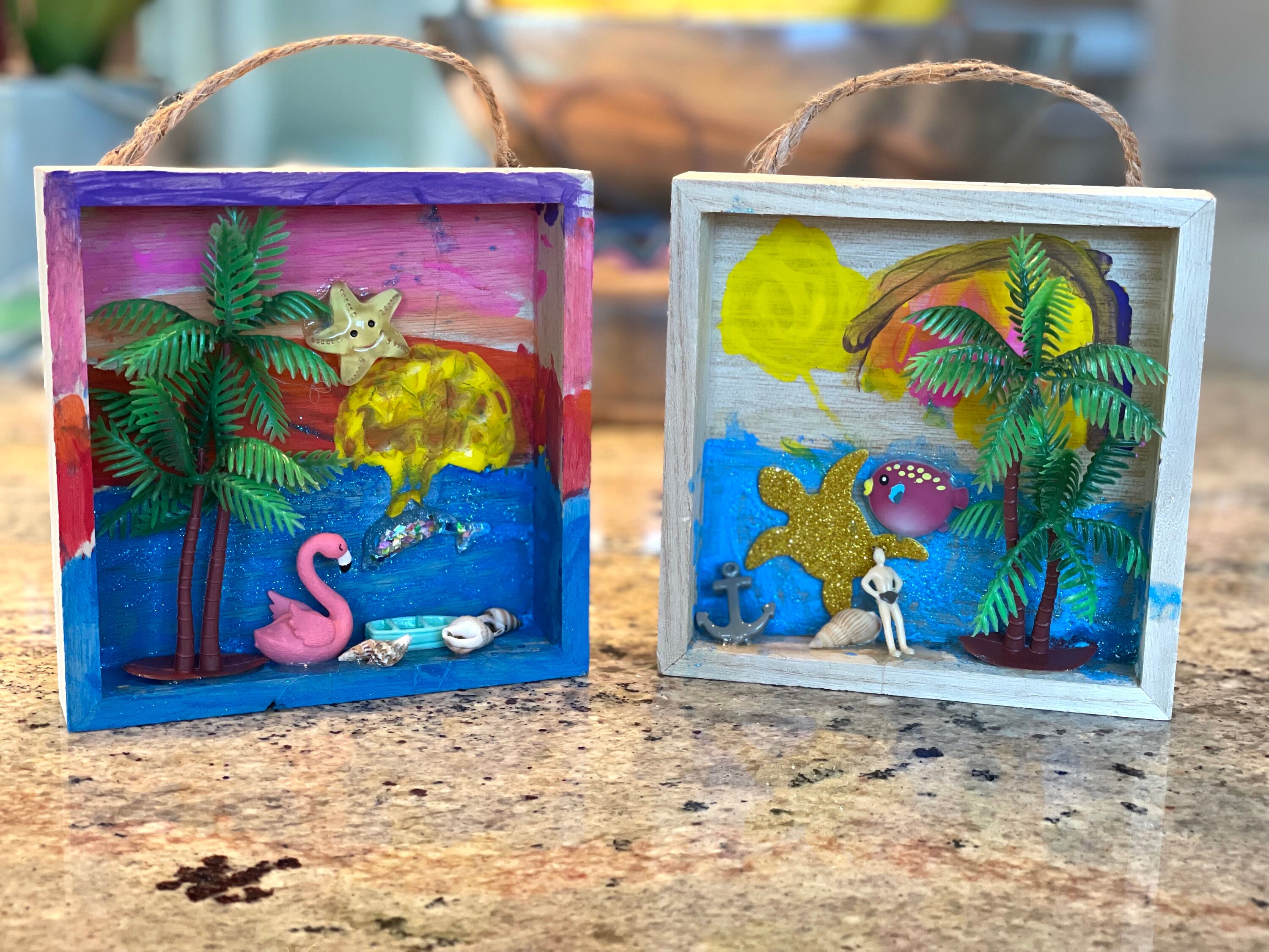 Beach Shadow Box Craft Kit - Etsy