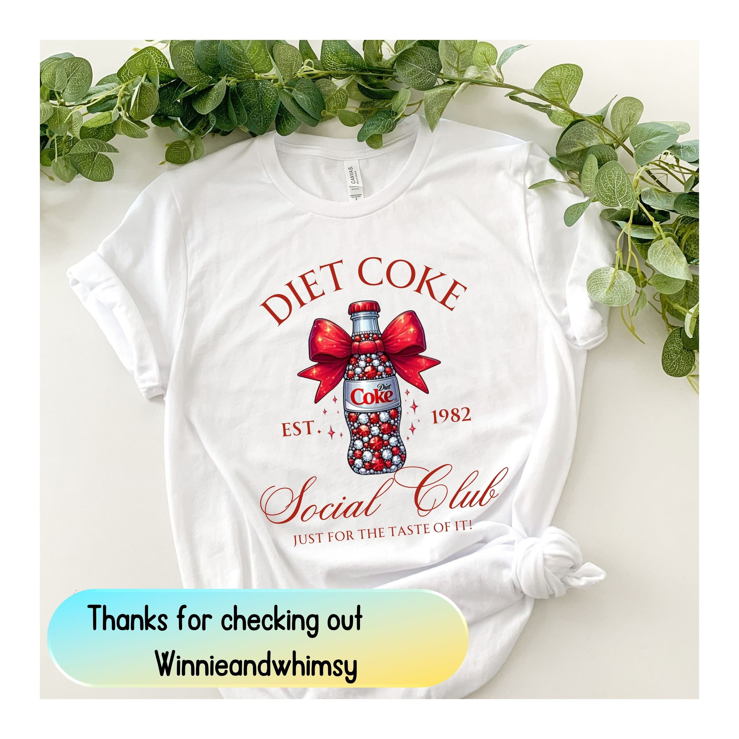 Diet Coke Shirt, Diet Coke Coquette Bow Shirt, Bejeweled Social Club ...