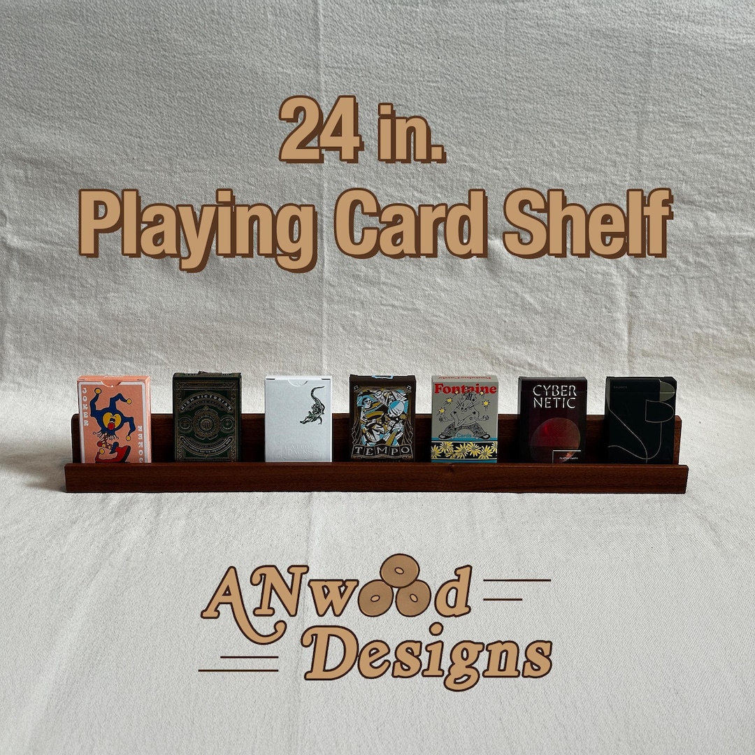 24" Playing Card Shelf - Etsy