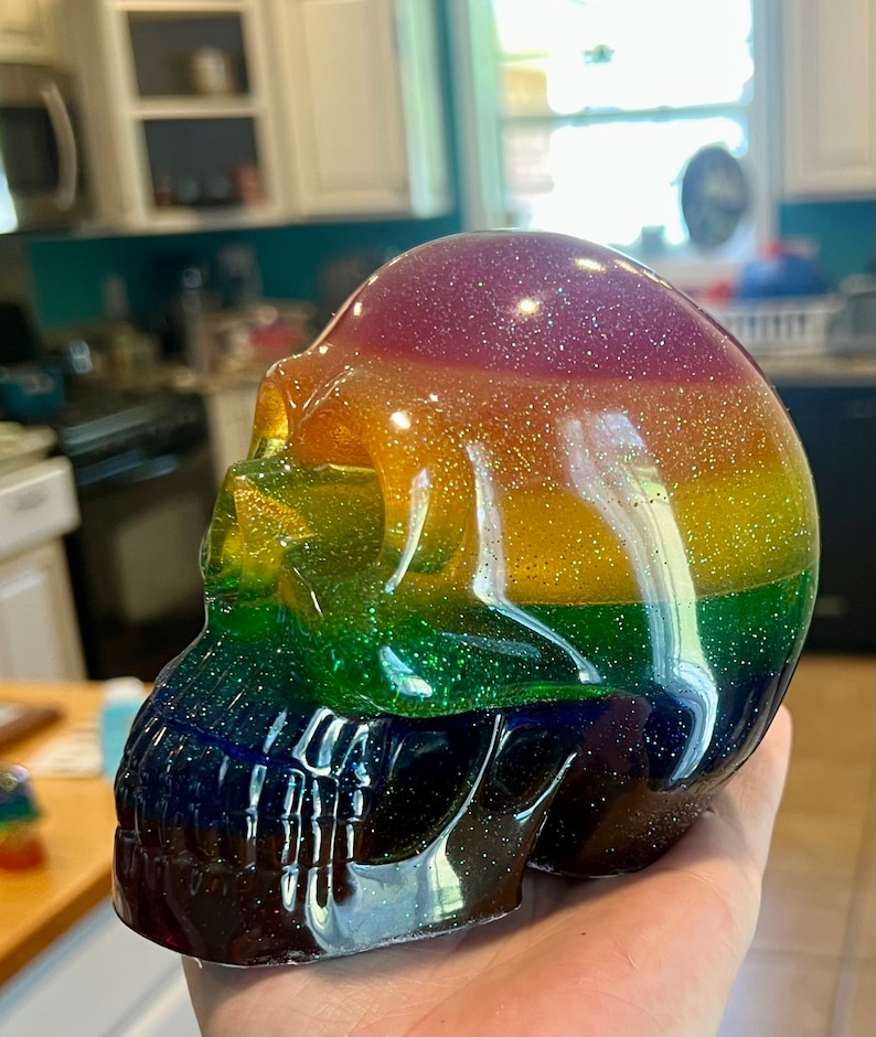 Large Resin Skull (customizable) - Etsy