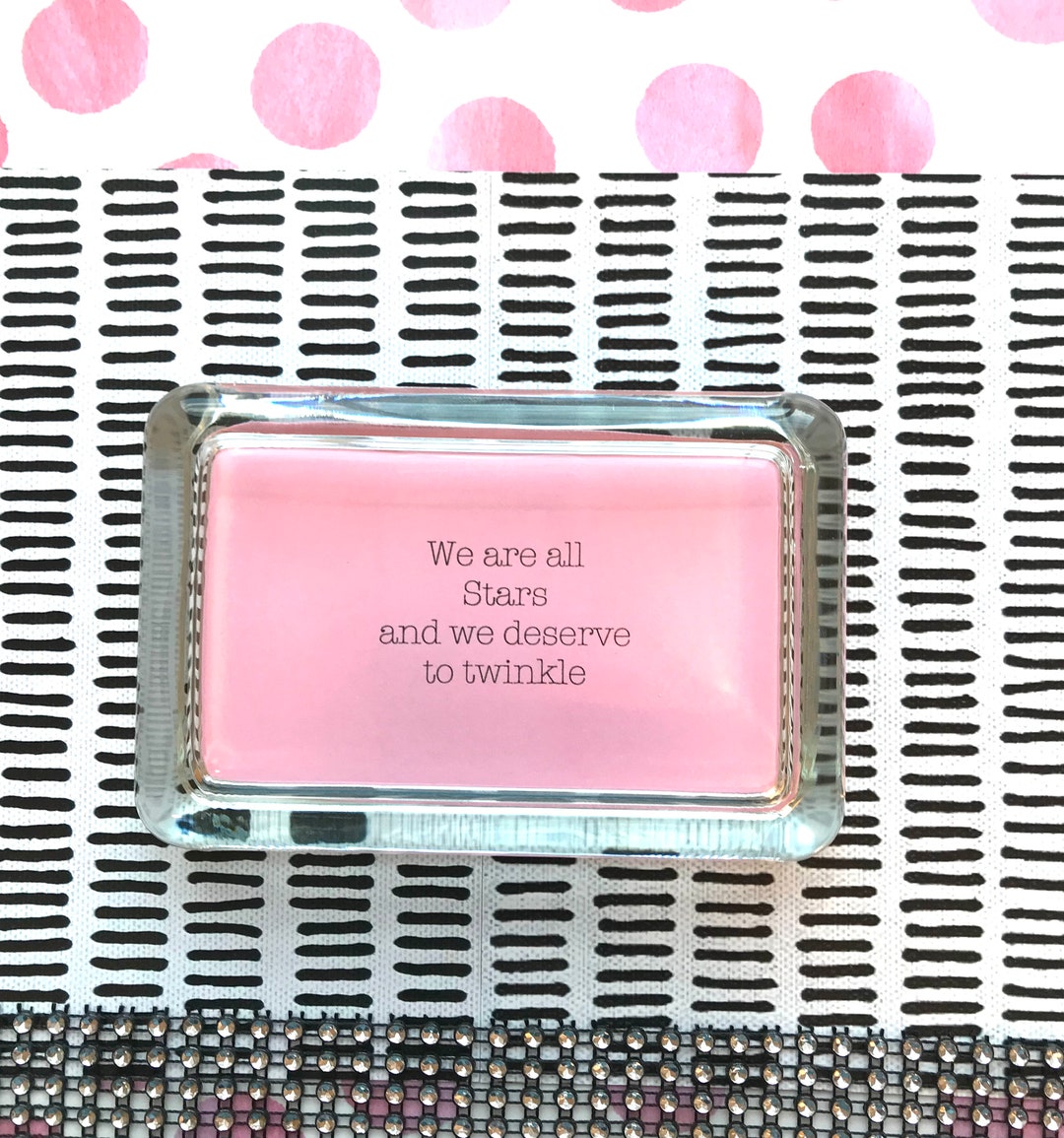 Quote we Are All Stars and We Deserve to Twinkle Handcrafted Glass ...