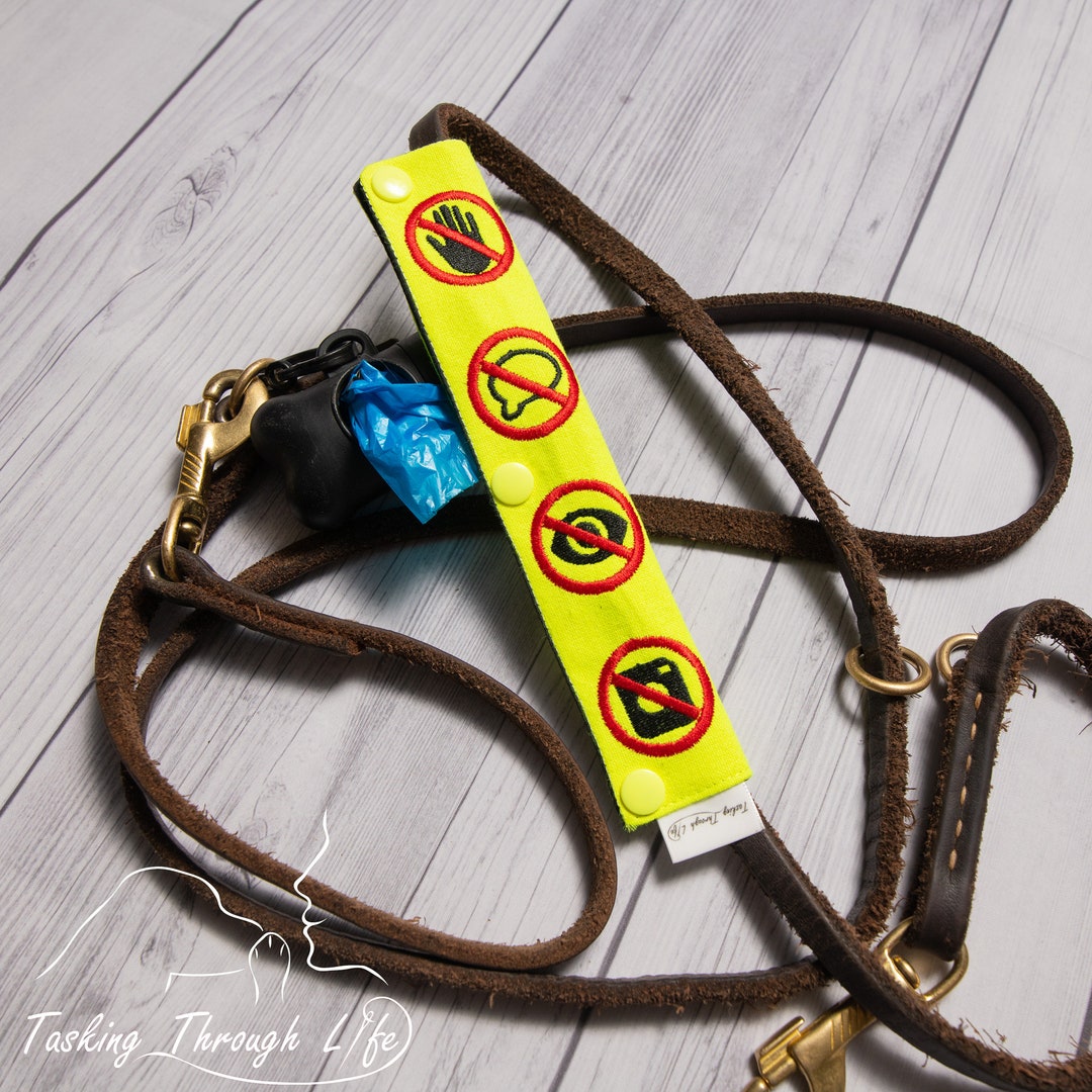 No Contact Dog Leash Wrap, Neon Yellow, Dog Leash Sleeve, Dog Leash ...