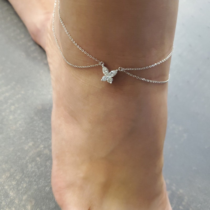 Butterfly Anklet - Etsy