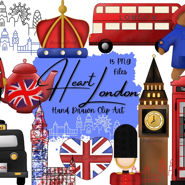 London Bus Clipart - Etsy