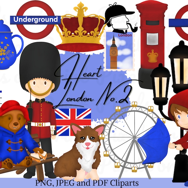 British Clipart - Etsy