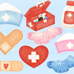 Watercolour Nurse Clipart, Nurse PNG, Medical Clipart, Doctor Clipart ...