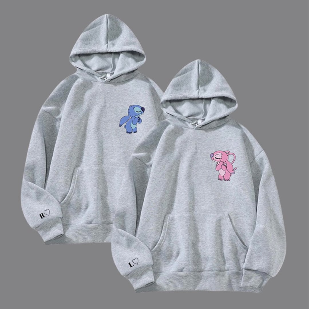 Cartoon Inspired | Matching Custom Couple Hoodies | TWO Hoodies ...