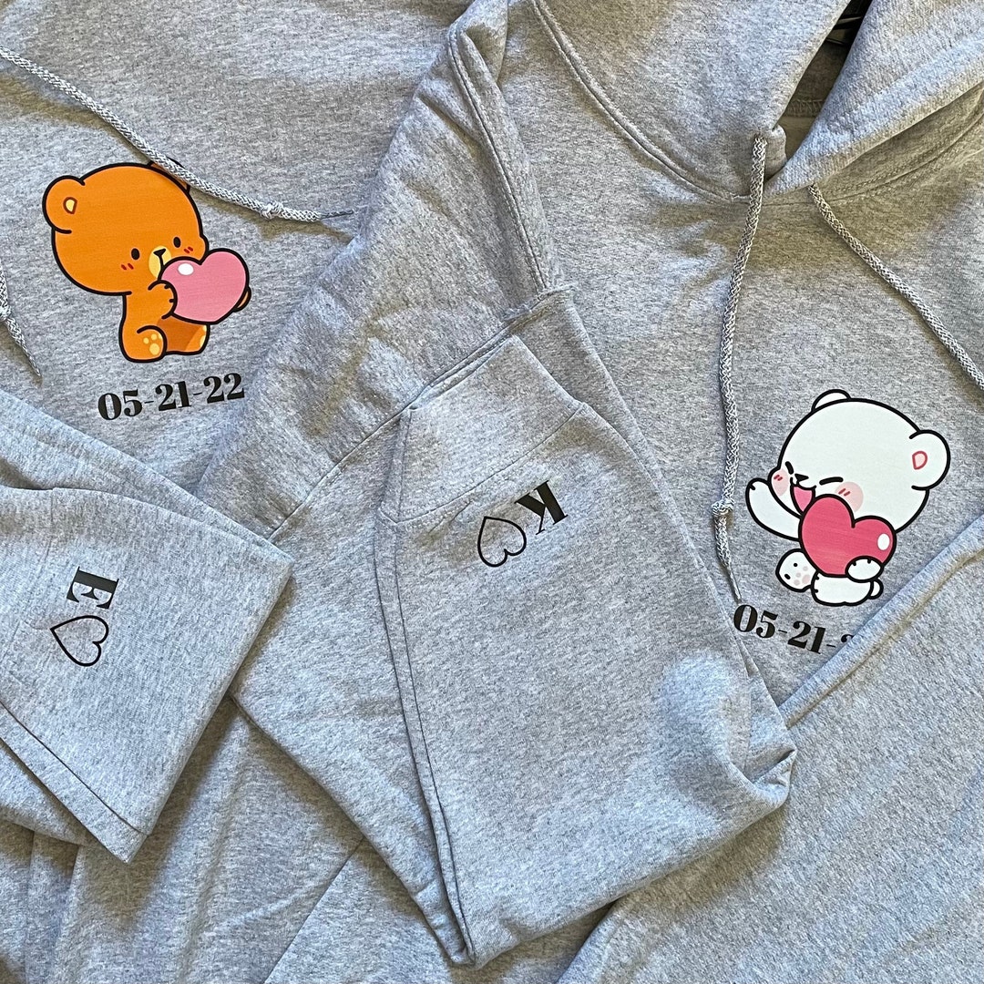 Bears Inspired Matching Custom Couple Hoodies TWO Hoodies Included ...