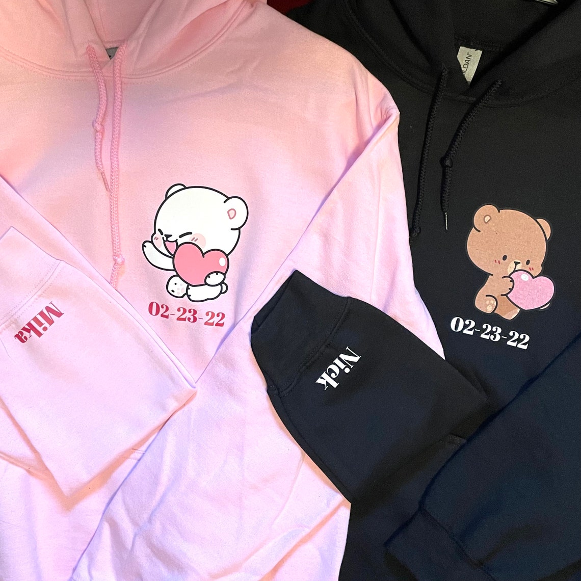Bears Inspired Matching Custom Couple Hoodies TWO Hoodies Included ...