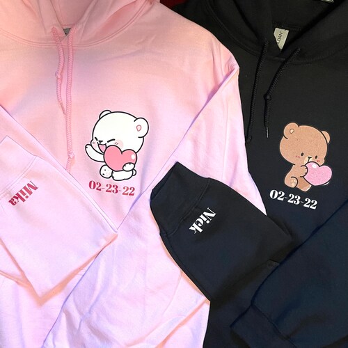 Bears Inspired Matching Custom Couple Hoodies TWO Hoodies - Etsy