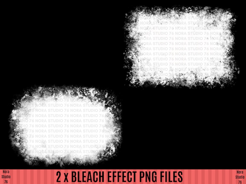 2 X Bleach Effect Mini Bundle, Bleach Overlay PNG, Bleached Spot ...