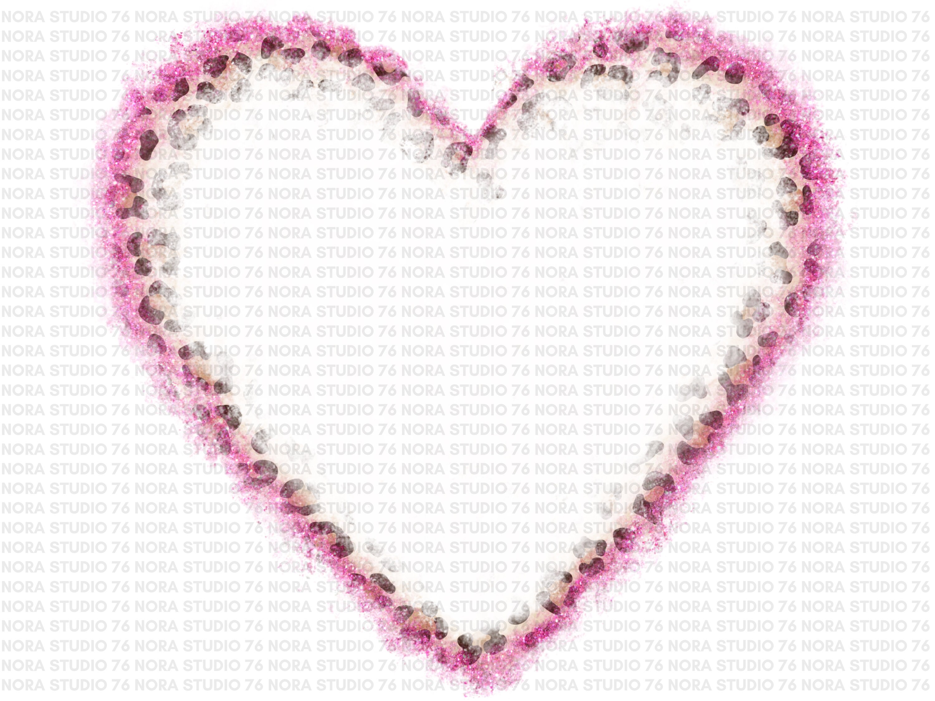 Pink Glitter Distressed Leopard Frame Background PNG, Bleach Effect ...