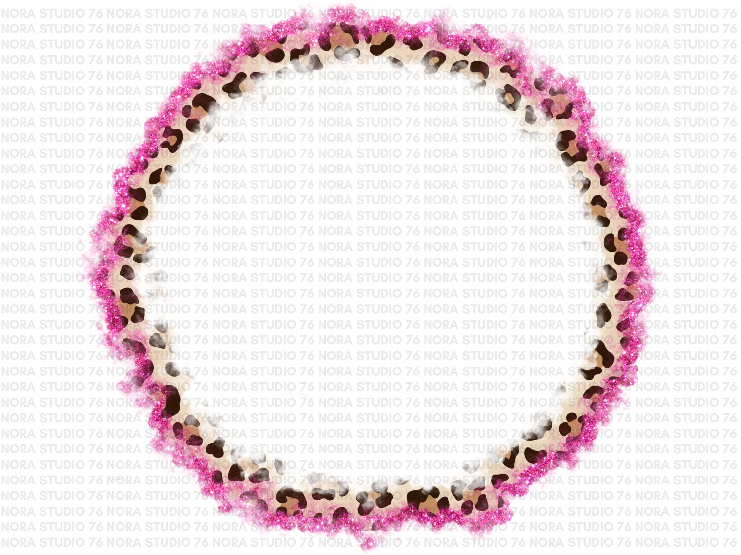 Pink Glitter Distressed Leopard Frame Background PNG, Bleach Effect ...