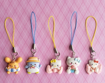 Phone Charm Cute Gotochi Keychain Japanese 3d Phone Lanyard Phone Case ...