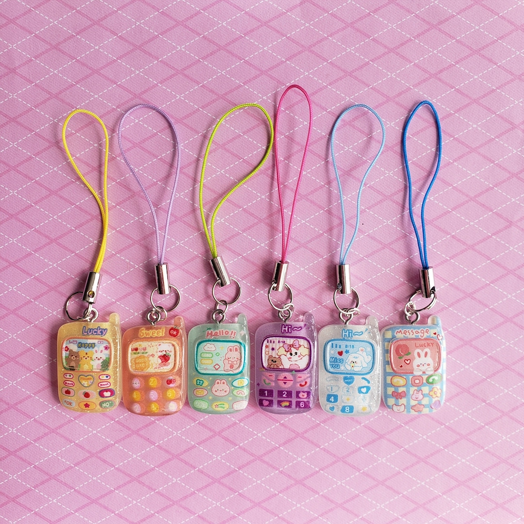 Kawaii Animal Phone Charm Cute Bunny Phone Strap Japanese Accessory ...