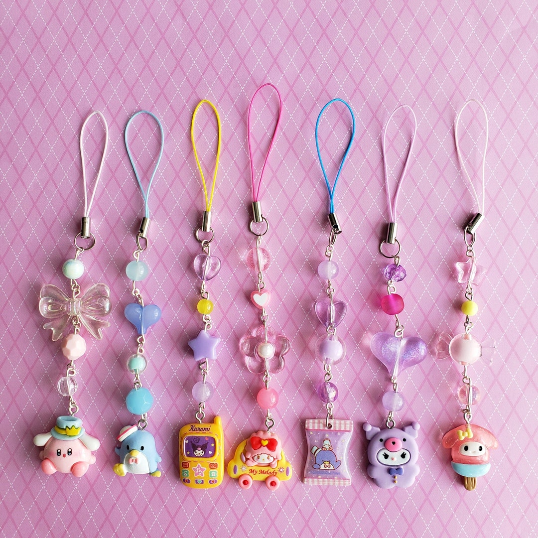 Phone Charm Cute Gotochi Keychain Japanese 3d Phone Lanyard Phone Case ...