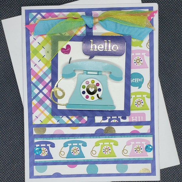 Rotary Phone Card - Etsy