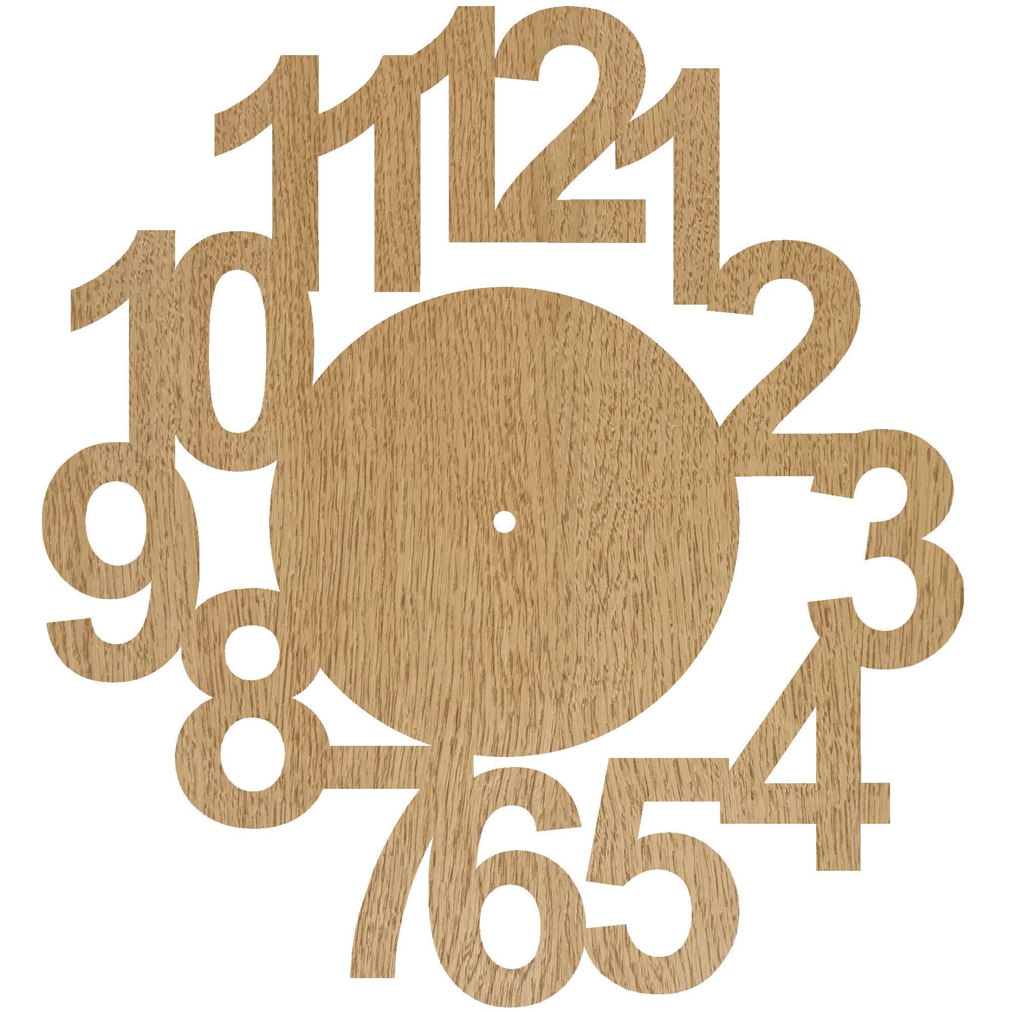 Wall Clock Numbers SVG Digital Download Perfect for Glowforge, Aeon ...