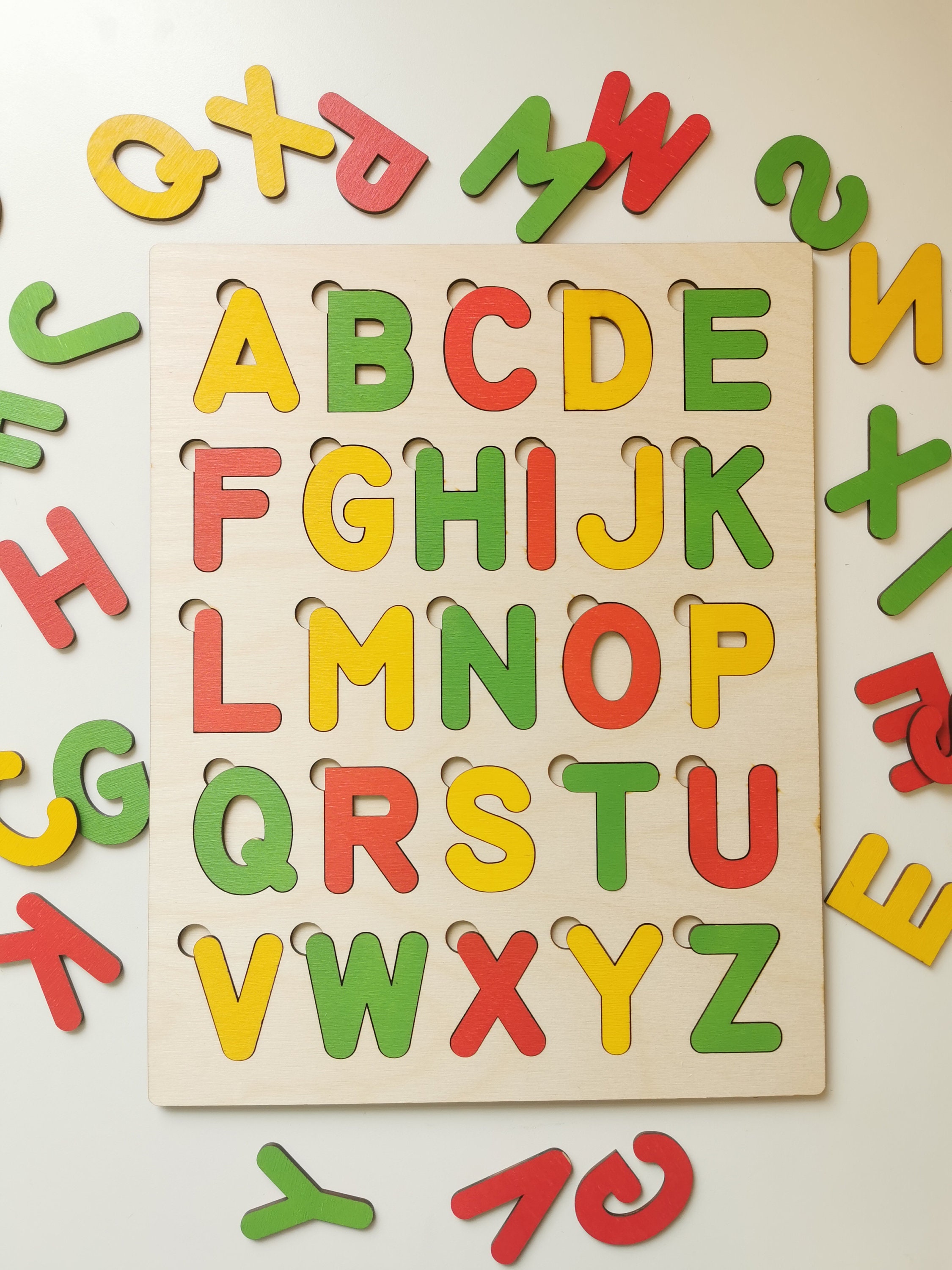 Whole Alphabet Puzzle - SVG Digital Download - Perfect for Glowforge ...